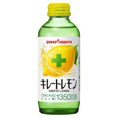 日本进口POKKA柠檬味汽水