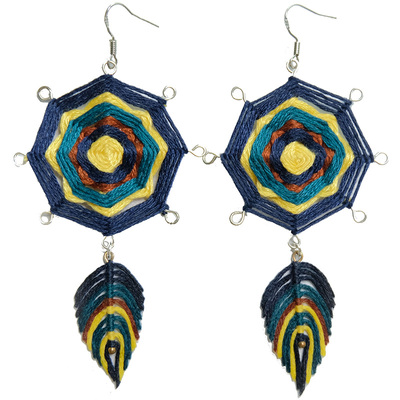 手工民族风七夕礼物耳环一对包邮