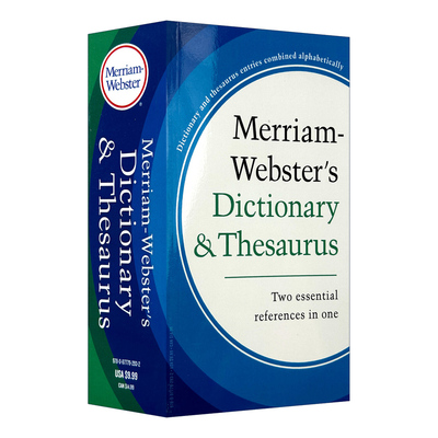 韦氏同义词字典 英文原版 Merriam-Webster's Dictionary and Thesaurus 新版 英文版词典工具书 进口原版英语词汇学习书籍