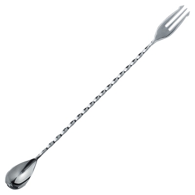 日式奶茶店搅拌细螺纹吧勺