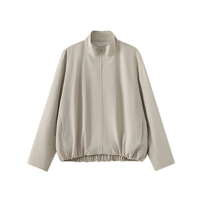 SETTE SEVEN·2025秋季新款日系工装复古百搭立领拉链夹克上衣女