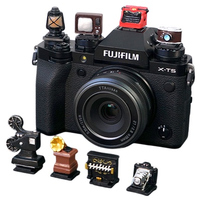 耐影 创意热靴盖复古保护盖适用于佳能m50 200d尼康z30索尼a7m4 zve10富士xs20单反配件微单塑料防尘盖装饰