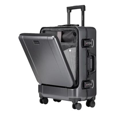 可放17.3寸电脑高端登机箱超静音