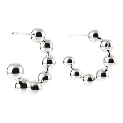 oddly原创设计弹珠耳圈镀白金