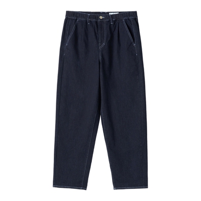 klee klee2026早春新款女装环保棉高弹深色锥型牛仔裤K0261PA26