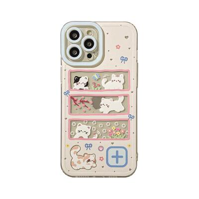 benefit可爱卡通相框猫咪17pro16适用于iphone15promax苹果15PRO手机壳13新款14套12小众11透明xsmax硅胶xr防