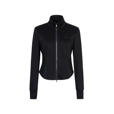 XG/雪歌XK101020A190黑色立领长袖T恤2025春季新款淑女风上衣女装