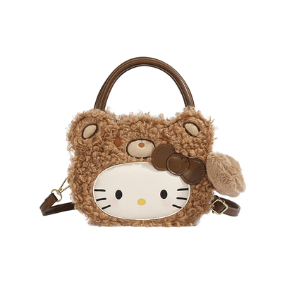 可爱HelloKitty凯蒂猫毛绒手提包