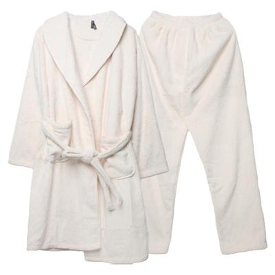 奢拉家居服新款加厚加绒浴袍睡衣