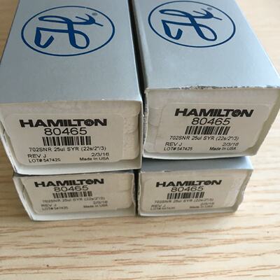 议价微量进样器 Hamilton 1ul 5ul 25ul 50ul  87900 80465促销