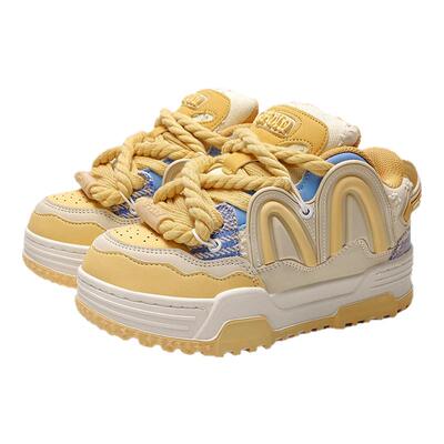 【苏新皓同款】奇安达鞋子女松糕厚底鞋增高面包鞋情侣板鞋运动鞋