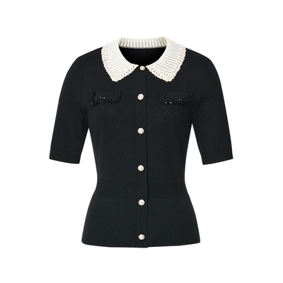 NAERSI娜尔思Peplum版型修饰腰身针织衫半身裙套装26年春季新款