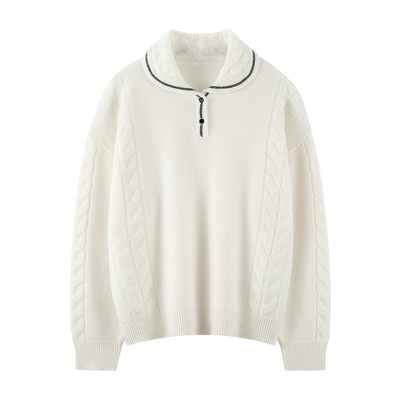 MORO100%山羊绒娃娃领POIO衫