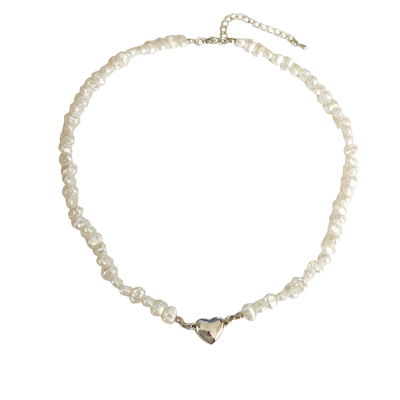 韩国ins不规则异形珍珠项链女