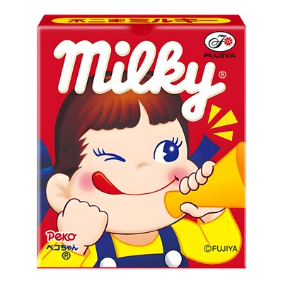 FUJIYA日本不二家牛奶糖牛奶妹MILKY软糖果进口零食朋友儿童礼物