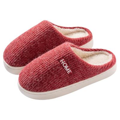 老人棉拖鞋防滑简约居家保暖女士