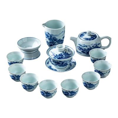 青花瓷功夫茶具套装家用陶瓷礼品