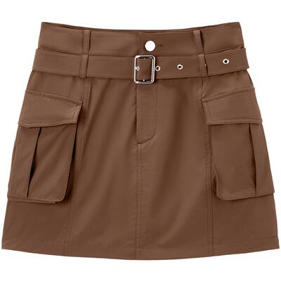 太平鸟女装年秋季款美式工装短裙A3GEE3124