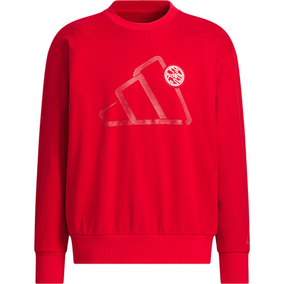 Adidas/阿迪达斯正品运动男士时尚圆领透气宽松卫衣JM1003