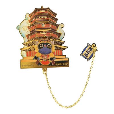 应县木塔塔喵天王金属书签