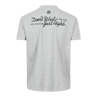 美式印花收袖口健身运动短袖T恤