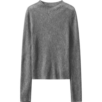 【播奥莱】播商场同款秋新100%羊毛松弛感气质羊毛衫女BDR3SD1935