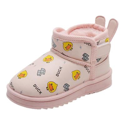 2025新款儿童雪地靴男女童冬季加厚加绒保暖棉鞋防滑儿童棉靴子