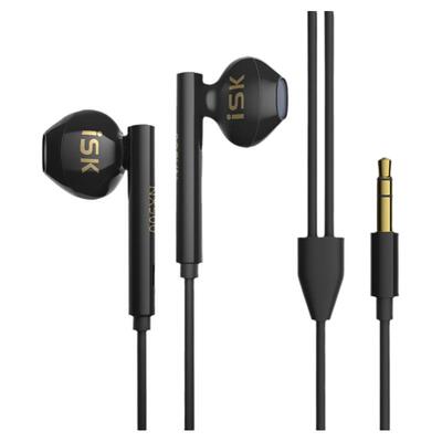 isk NX500直播监听耳机有线主播半入耳式dj长线电脑声卡唱歌录音
