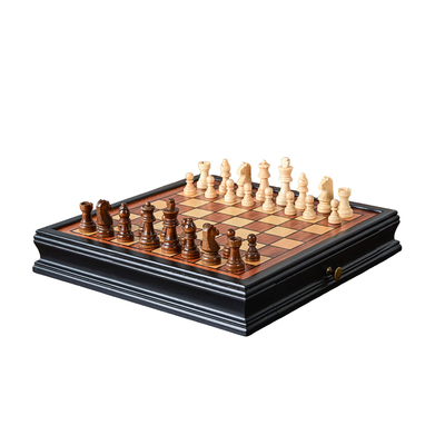 红木抽屉式国际象棋带磁性