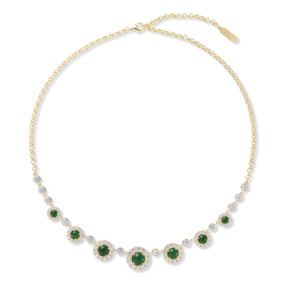 [新品]CIGALONG龙梓嘉小圆满翡翠项链耳钉手链名角珠宝母亲节礼物