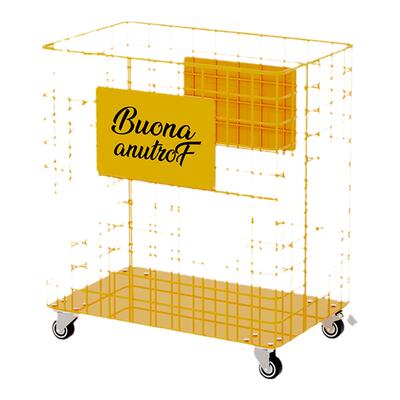 带轮推车店铺摆件家用桌面收纳筐