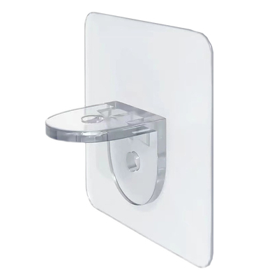 加强款无痕粘贴层板托粘钩免打孔隔板层拖角码塑料固定件托钉粘胶