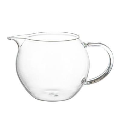 霜山公道杯耐热玻璃泡茶杯茶具圆肚型家用公杯功夫茶分茶器分享壶