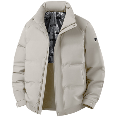 七匹狼三防立领厚款商务羽绒服男