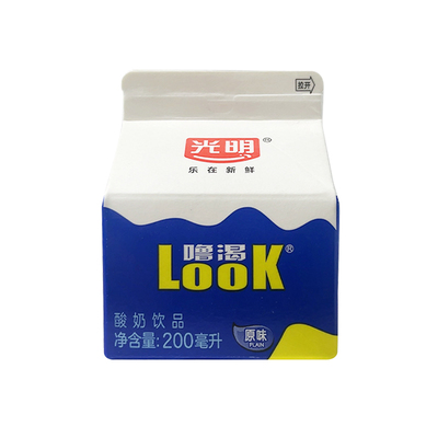 光明噜渴LOOK原味低温酸奶饮品200ml多种益生菌早餐风味酸牛奶