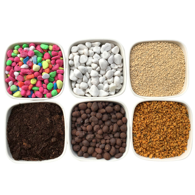 陶粒铺面石头植物种植多肉营养土