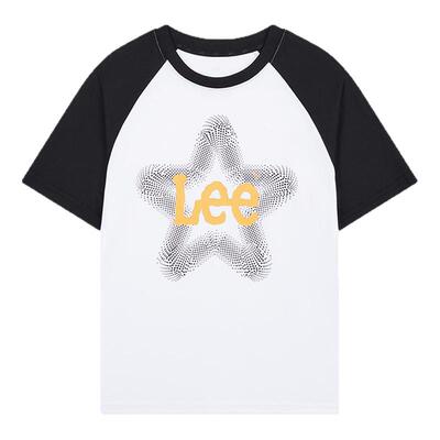 lee kids儿童纯棉短袖T恤简约男女中大童同款户外时尚穿搭上衣