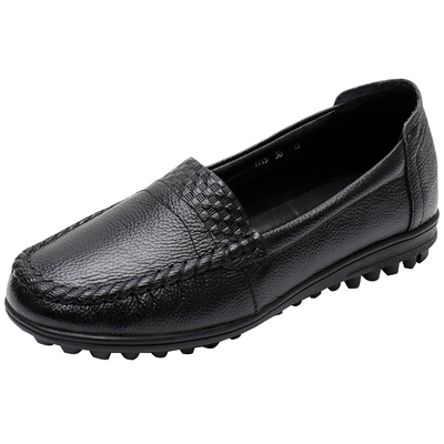 登云春秋季软底女式舒适豆豆鞋