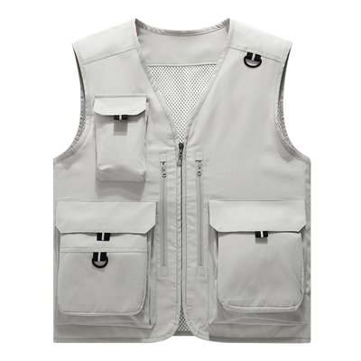 [多口袋]马甲工作服定制LOGO