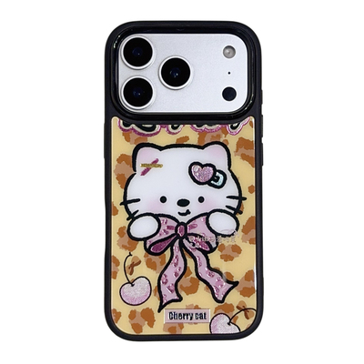 卡通玻璃鎏金磁吸苹果17PM手机壳