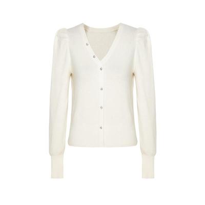 【商场同款】HPLY荷比俪新款泡泡袖V领毛衣针织衫HMD43650067