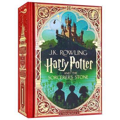 哈利波特与魔法石 2020年新版精装互动书 英文原版书籍 Harry Potter and the Sorcerer's Stone MinaLima Edition 工作室设计制作