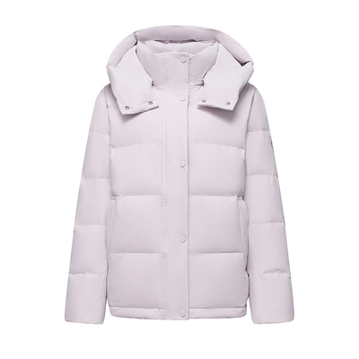 雅鹿短款羽绒服女款连帽蓄热外套