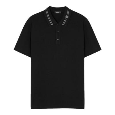 【季末优惠】VERSACE/范思哲 男士刺绣Medusa Polo衫
