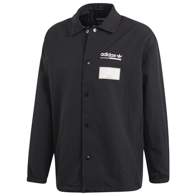 adidas正品男款按扣翻领教练夹克