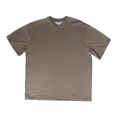 小领口短袖大地色YUANQ美式复古