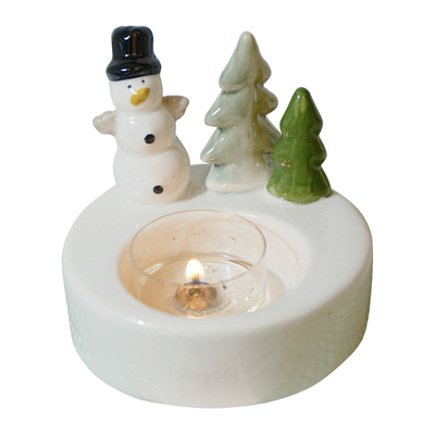 fourmeals雪人烛台香薰礼物