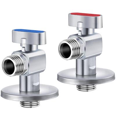 潜水艇全铜大流量球芯热水器角阀