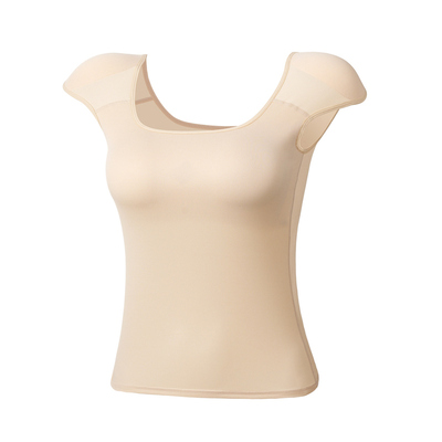 直角肩垫肩神器带胸垫一体内搭背心打底内衣隐形肤色溜肩内衣女士
