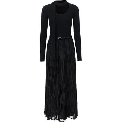 VeroModa连衣裙含腰带飘带